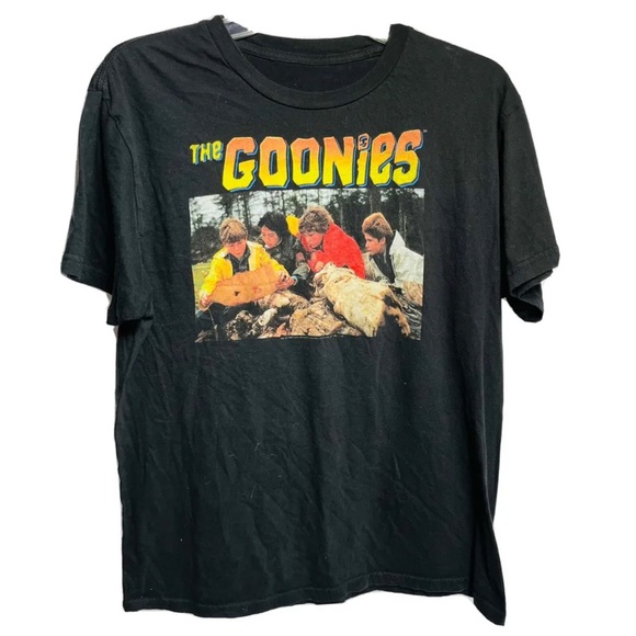 Shirts | The Goonies Retro Movie Horror Island Mens Black Tshirt Size ...